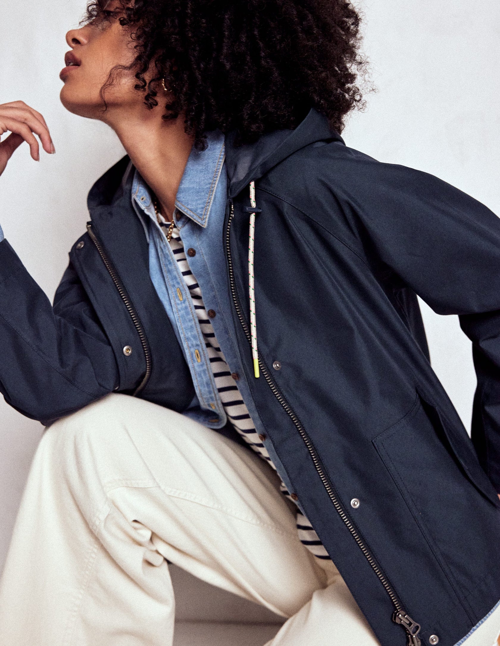 Lightweight Rain Mac-Navy | Boden EU