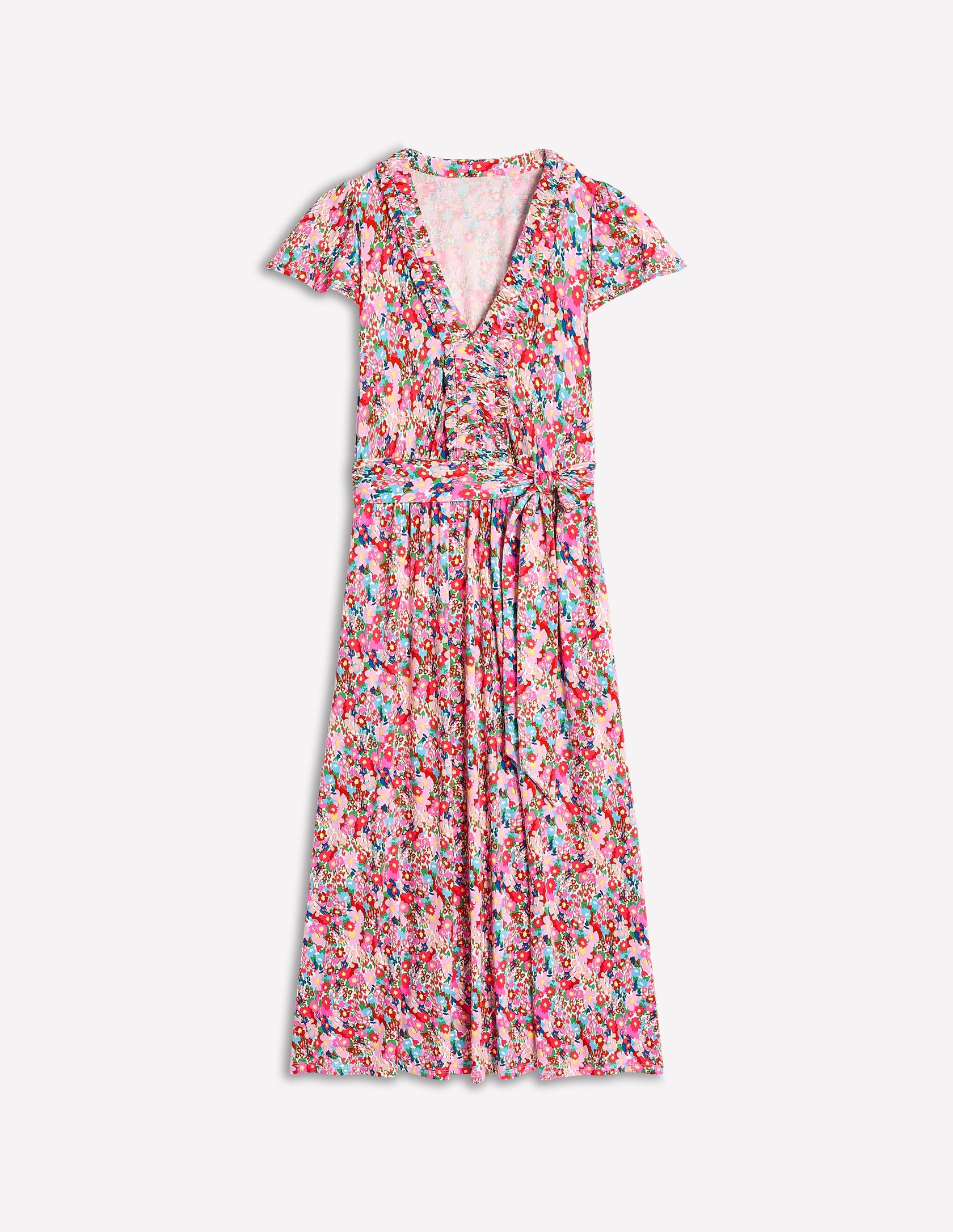 Nicola Jersey Tea Dress-Multi, Wildflower Garden | Boden EU