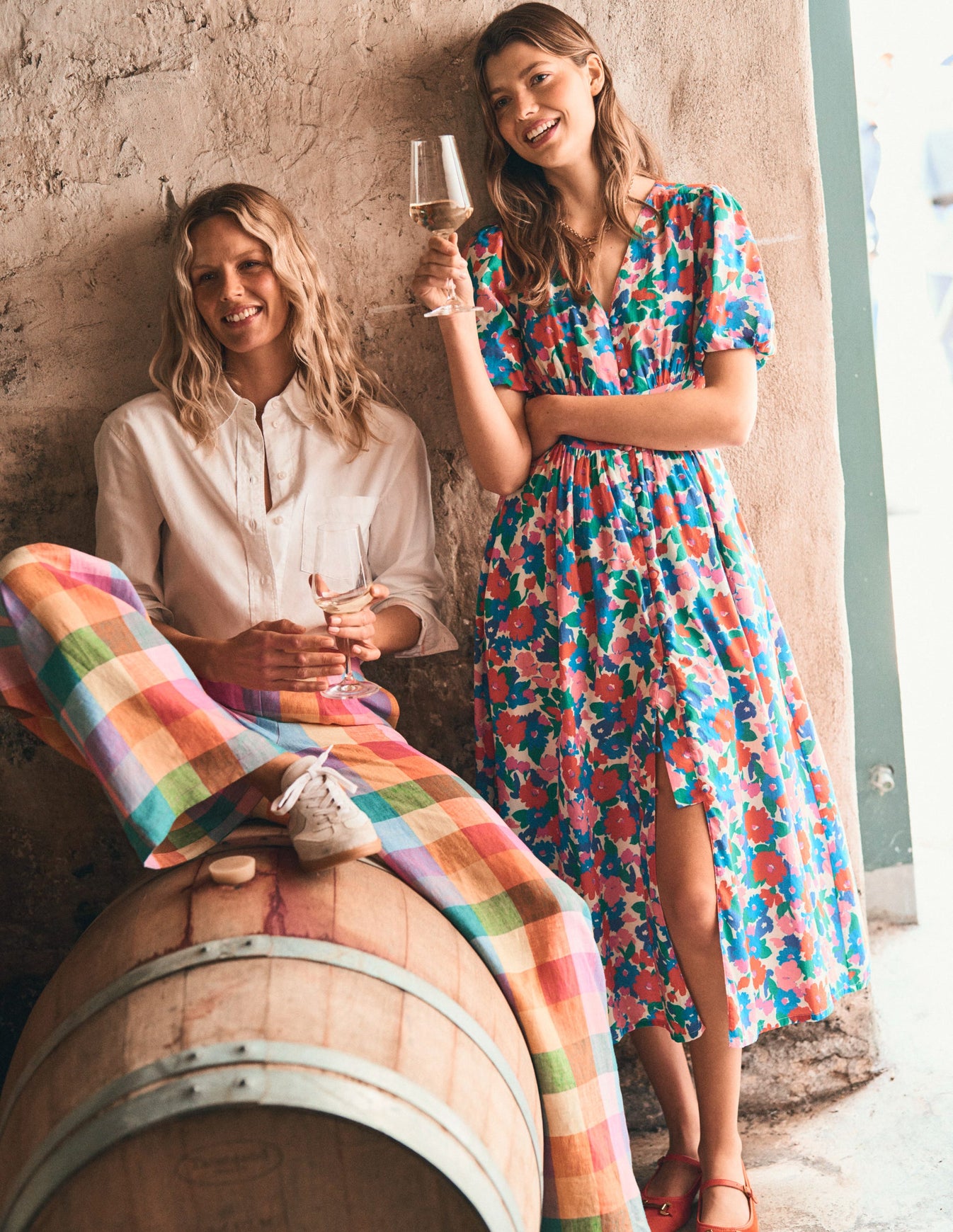 Lillian Cotton Midi Dress-Multi, Painterly Meadow | Boden EU