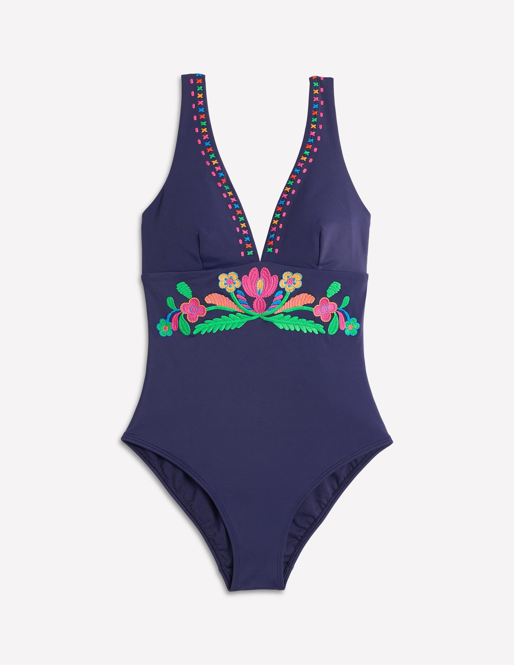 Embroidered Swimsuit-Navy | Boden EU