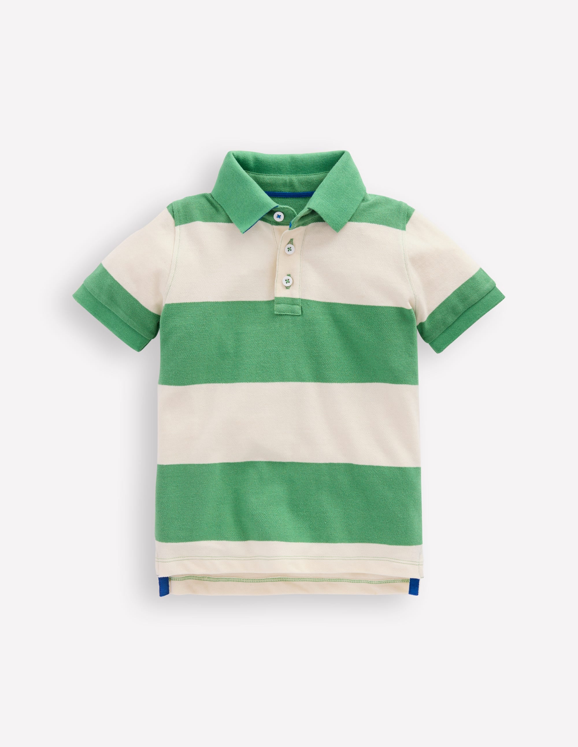 Piqué Polo Shirt-MING GREEN / COCONUT MILK | Boden EU