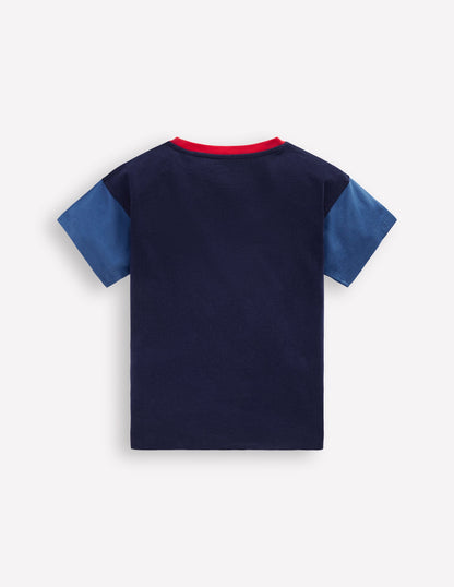 Relaxed Ripstop T-shirt-Delft/Artichoke/Medieval | Boden EU