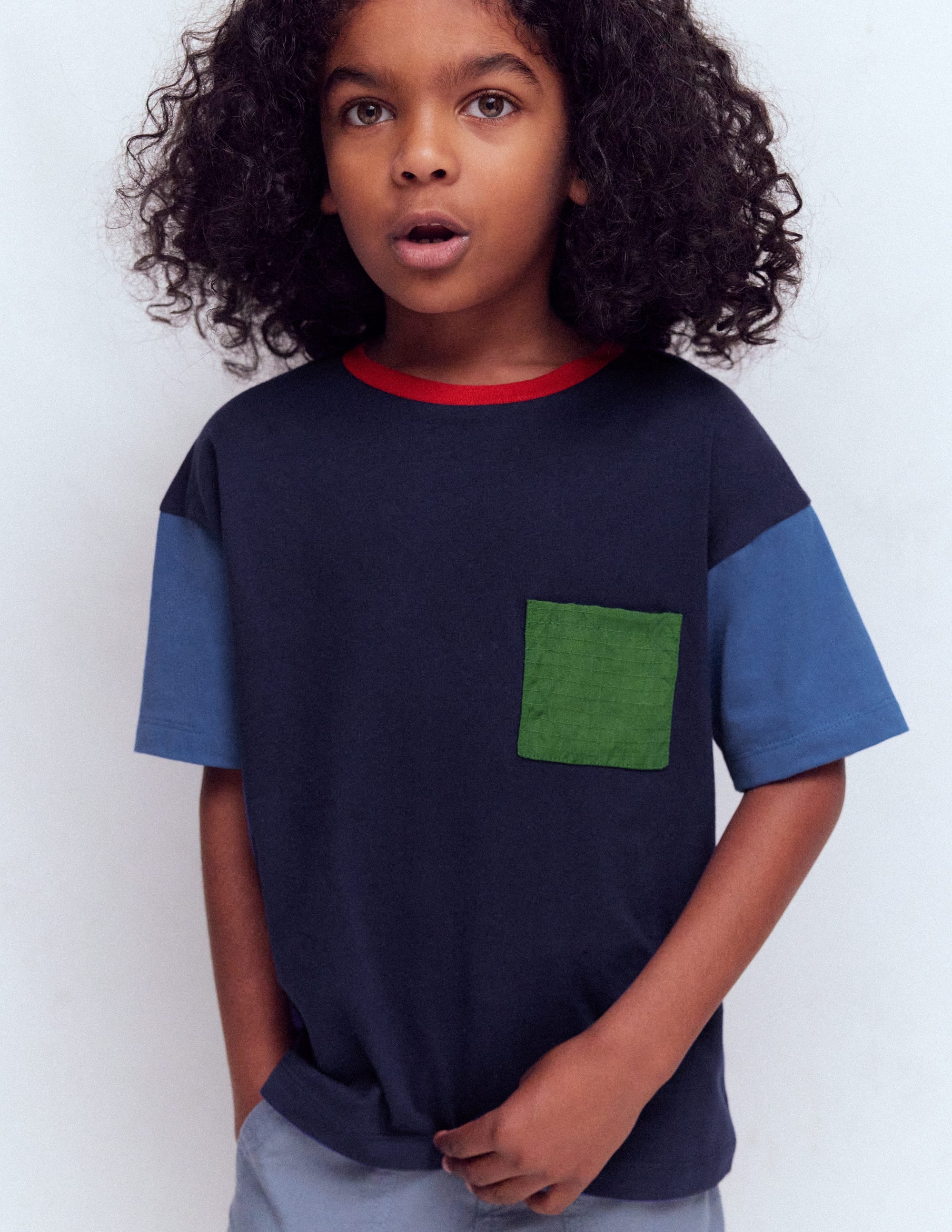 Relaxed Ripstop T-shirt-Delft/Artichoke/Medieval | Boden EU