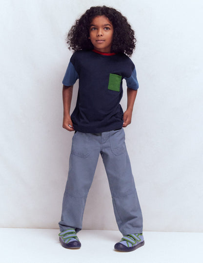 Relaxed Ripstop T-shirt-Delft/Artichoke/Medieval | Boden EU