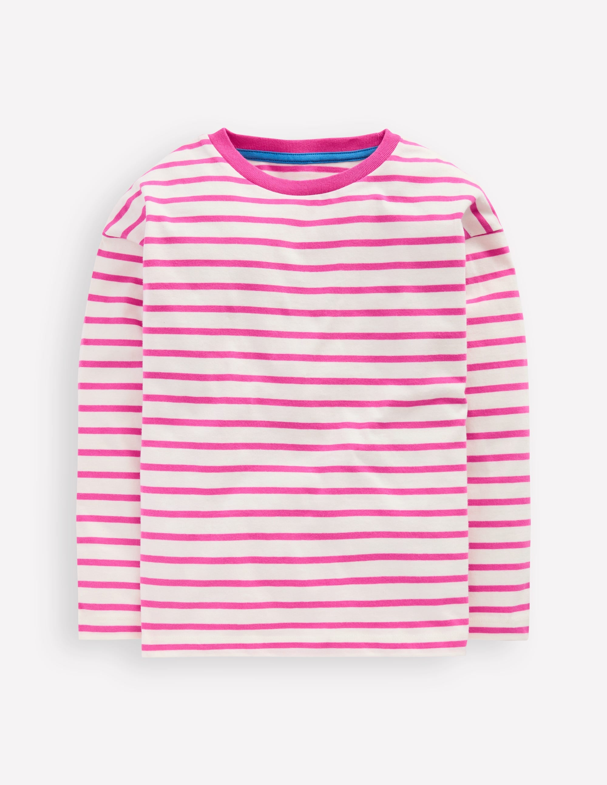 Relaxed Breton-Tickled Pink/Ivory | Boden EU