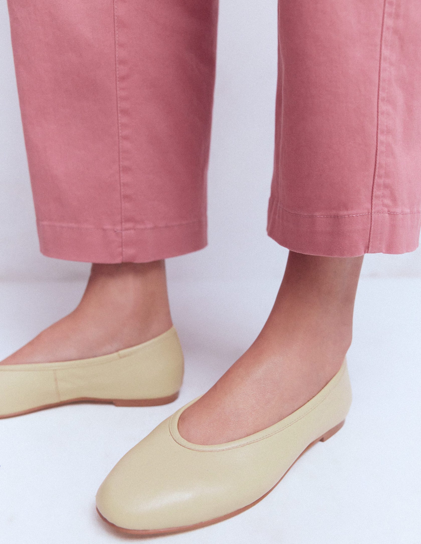High Cut Ballet Flats-Butter Yellow | Boden EU
